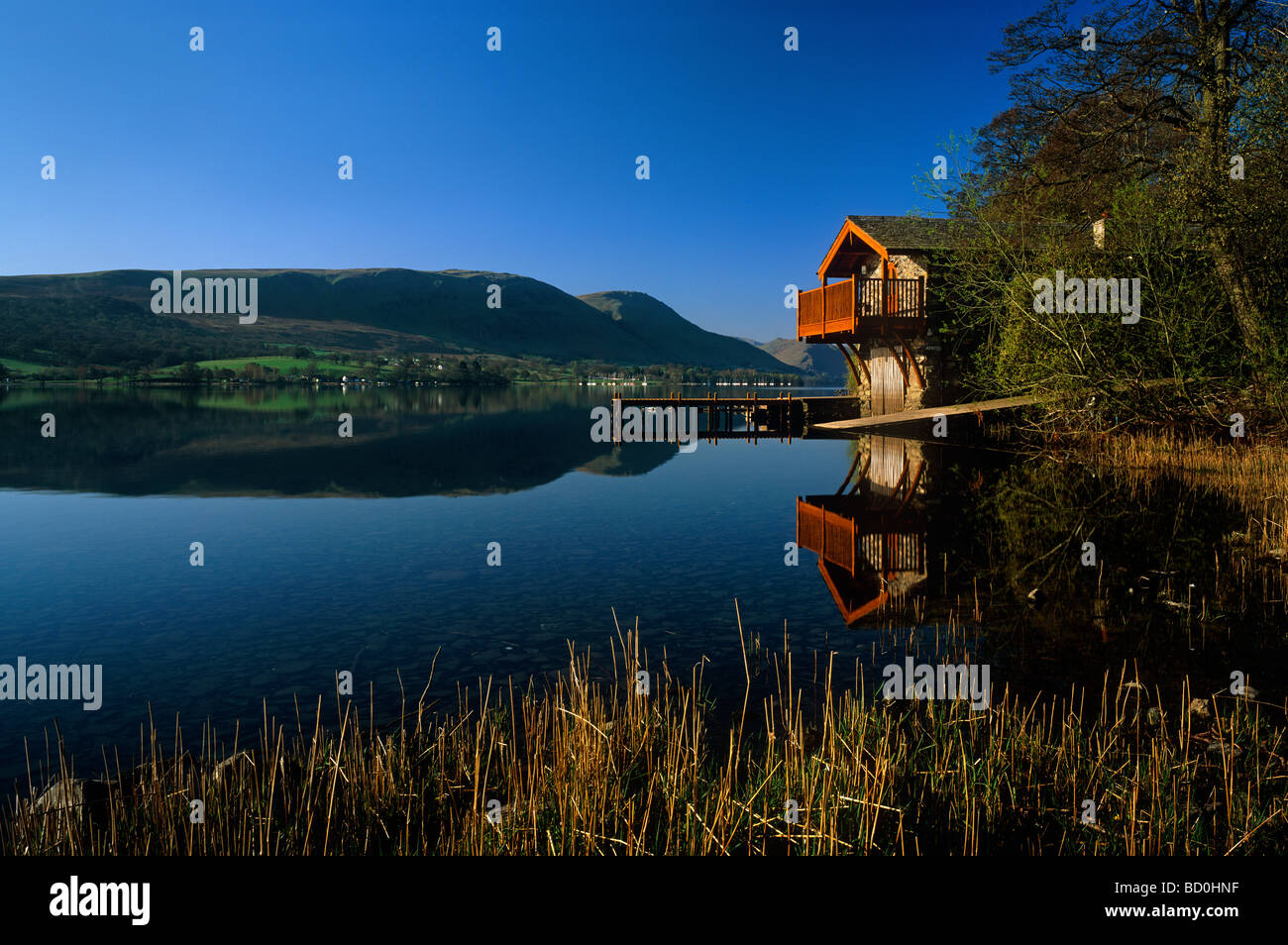 Pooley bridge boathouse on ullswater hi-res stock photography and ...