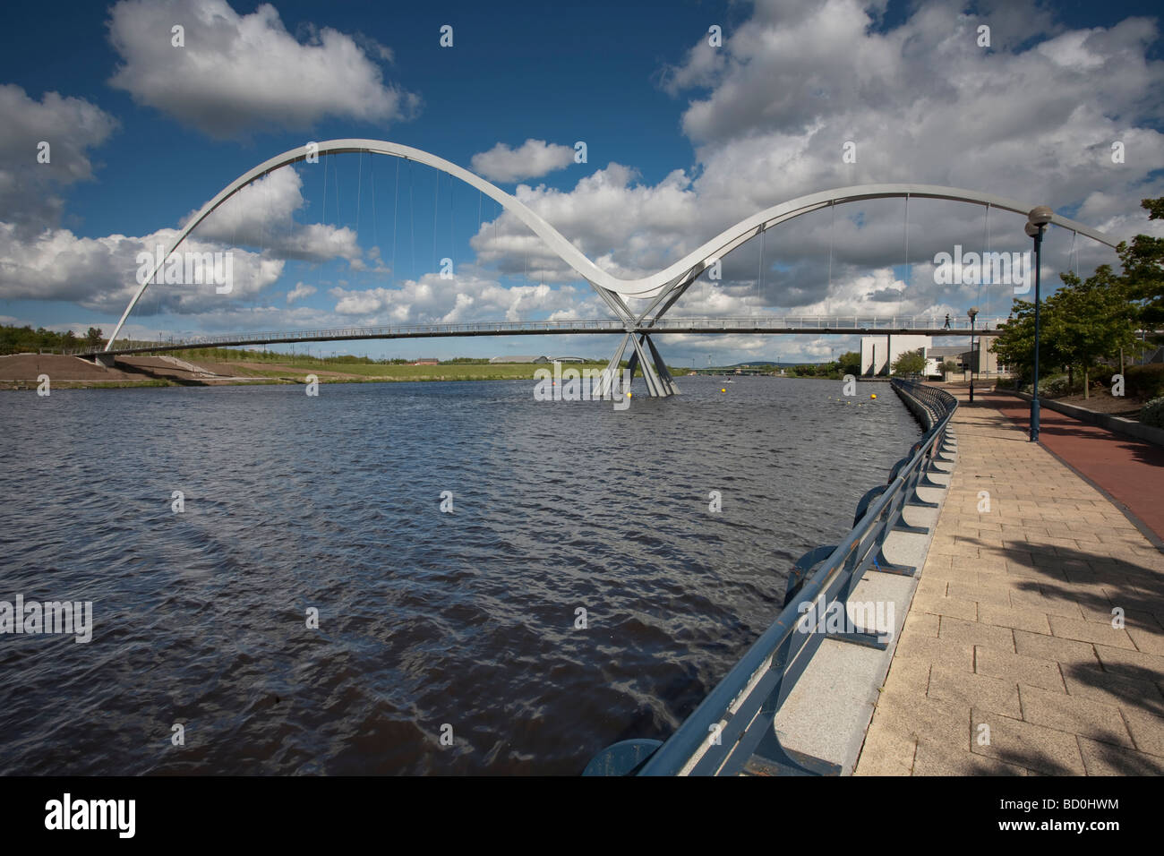The new Infinity Bridge in Stockton on Tees, Teesside, England Stock ...
