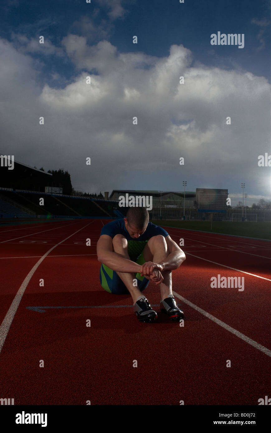 Man sitting down on path hi-res stock photography and images - Alamy
