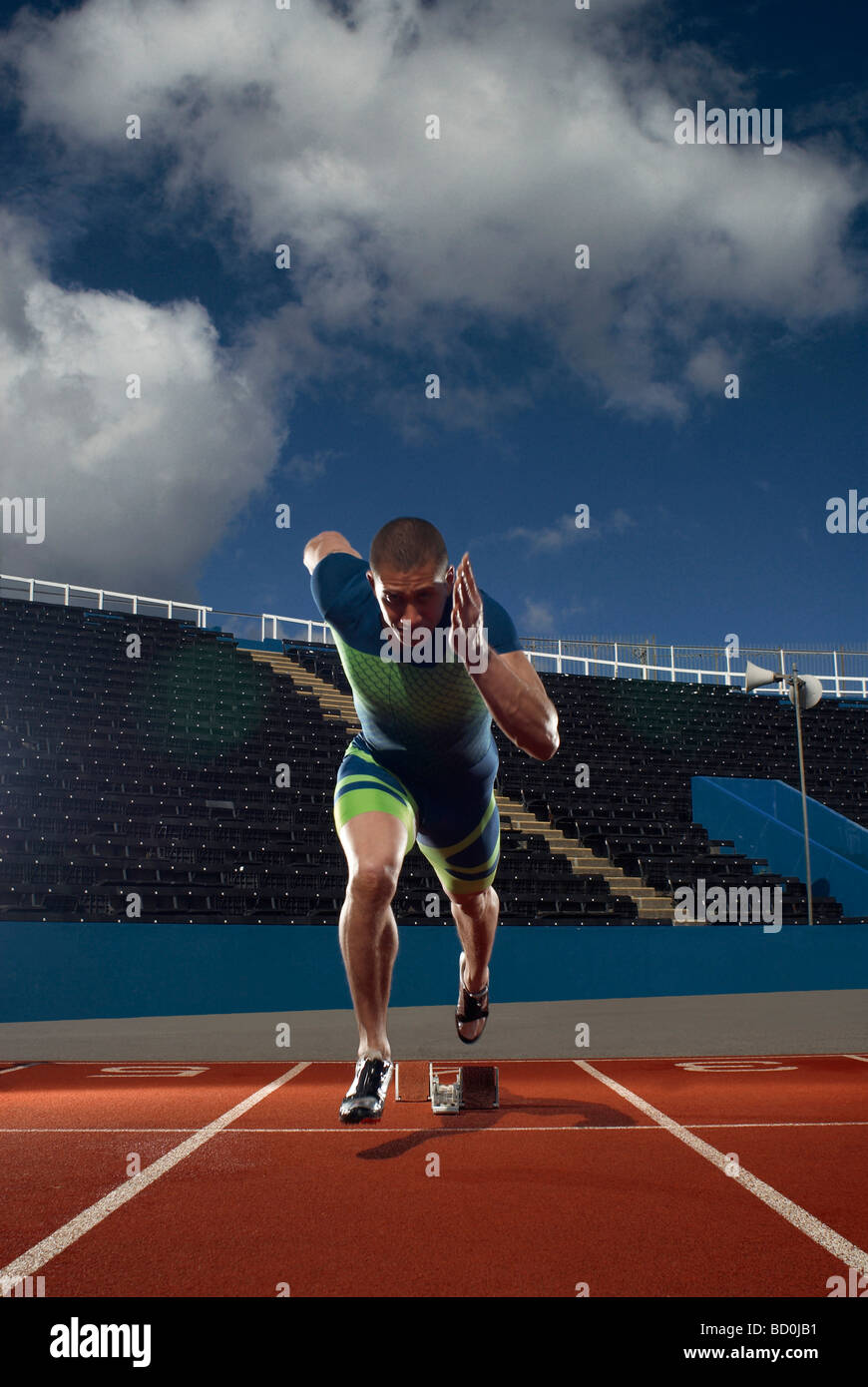 Out of the starting blocks hi-res stock photography and images - Alamy