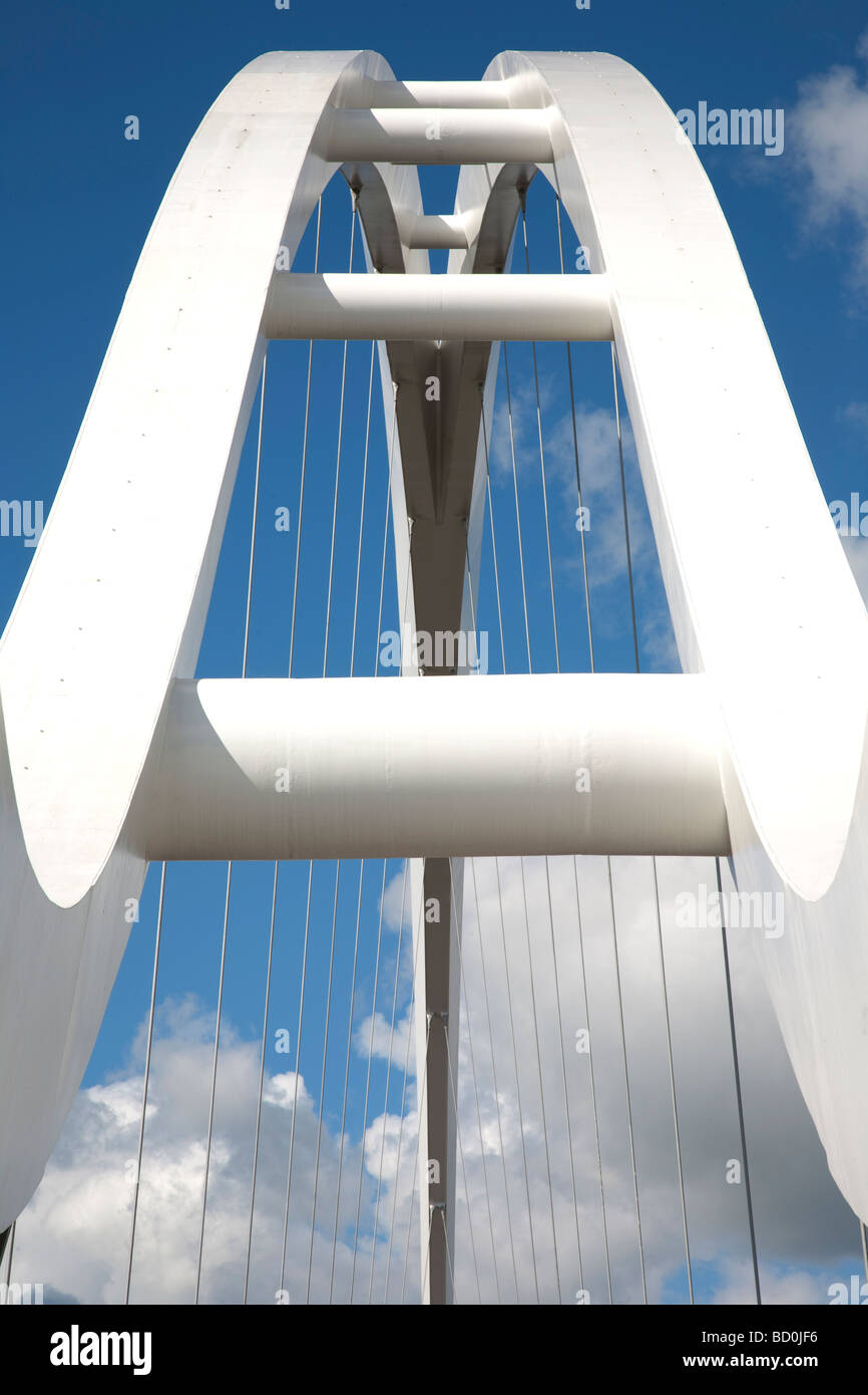 The new Infinity Bridge in Stockton on Tees, Teesside, England Stock ...