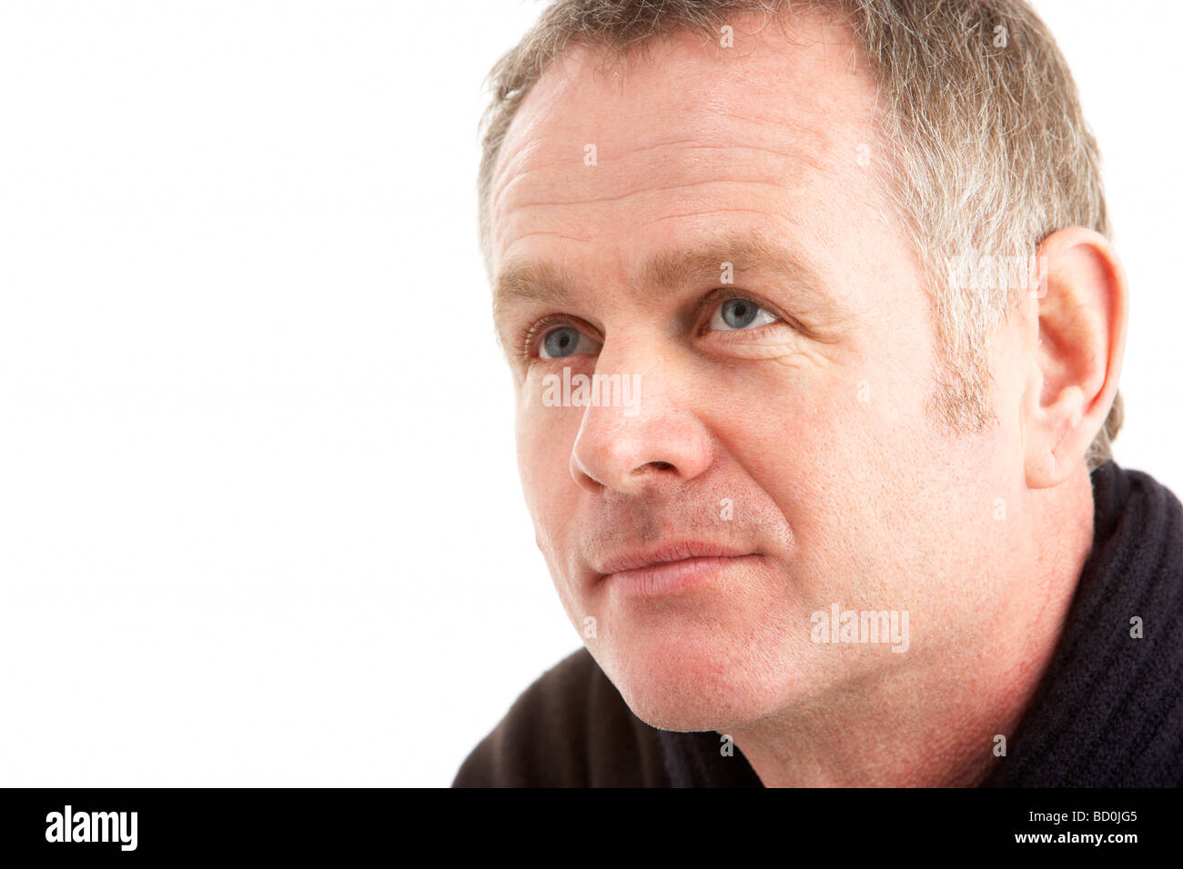 Portrait Of Middle Aged Man Stock Photo - Alamy