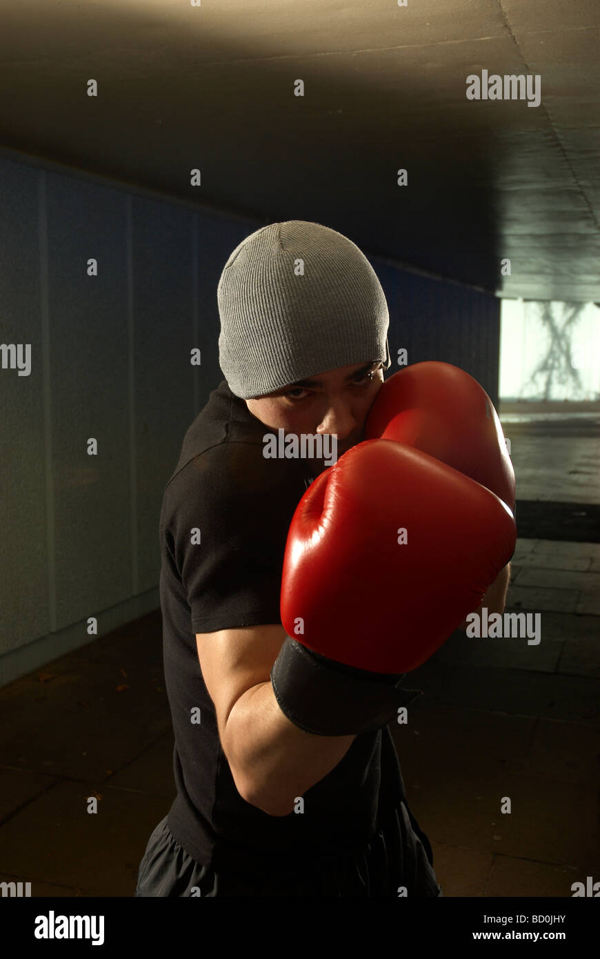 boxer in tunnel Stock Photo - Alamy