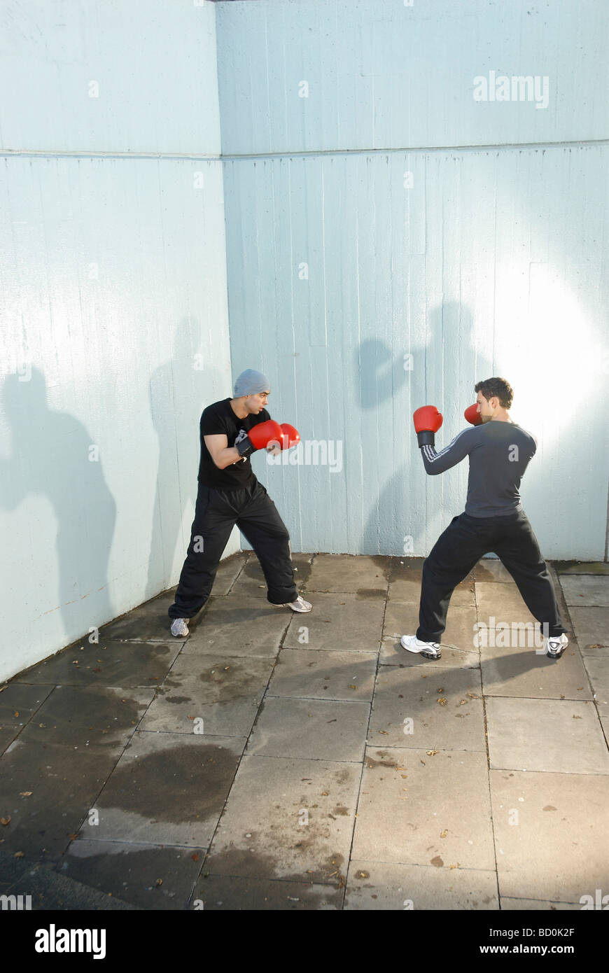 two men sparing Stock Photo - Alamy