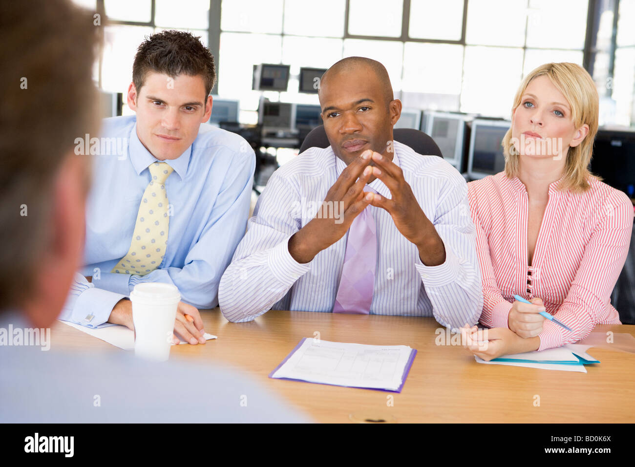Serious job interview panel hi-res stock photography and images - Alamy