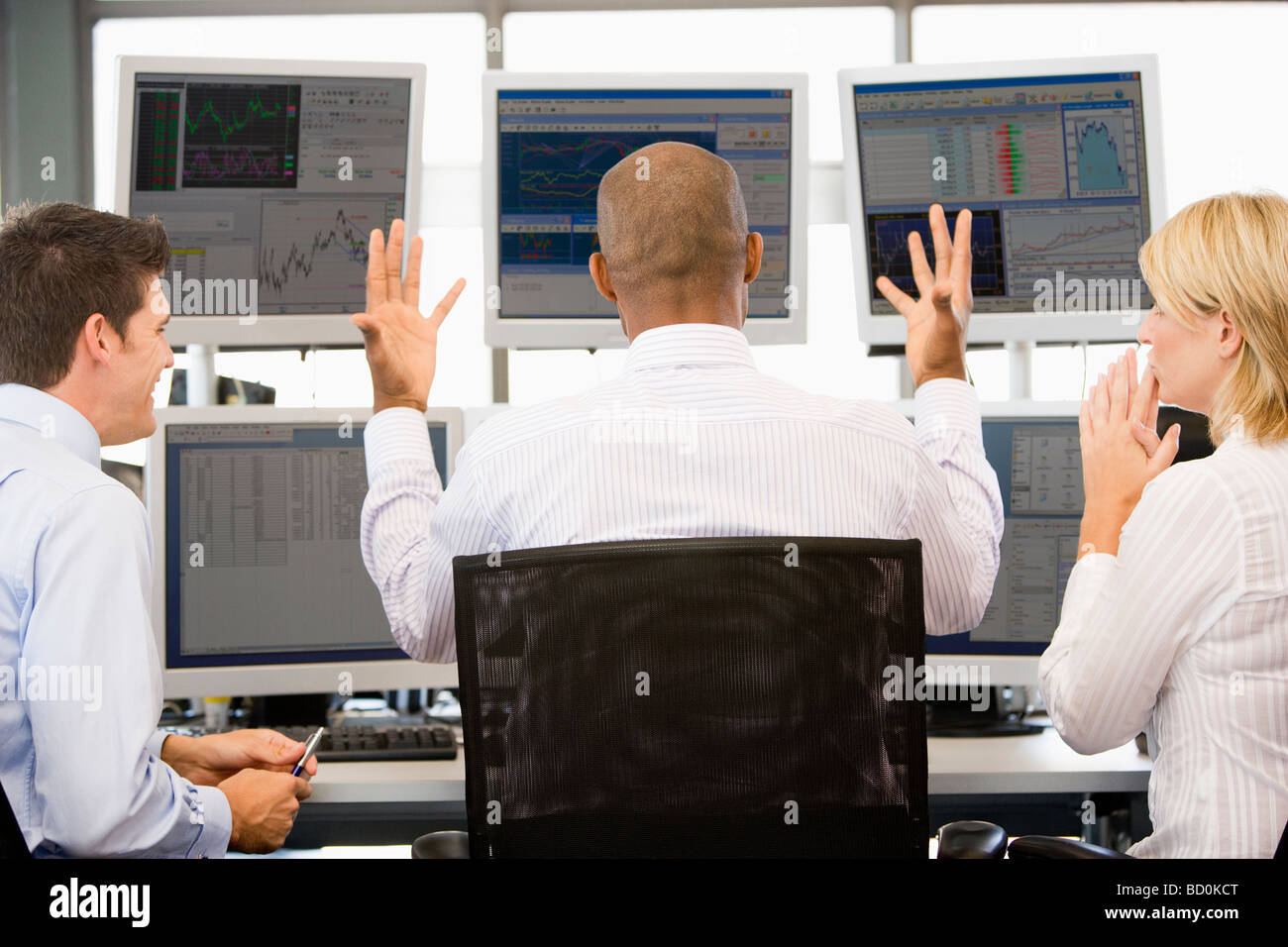 Monitors multi ethnic hi-res stock photography and images - Alamy