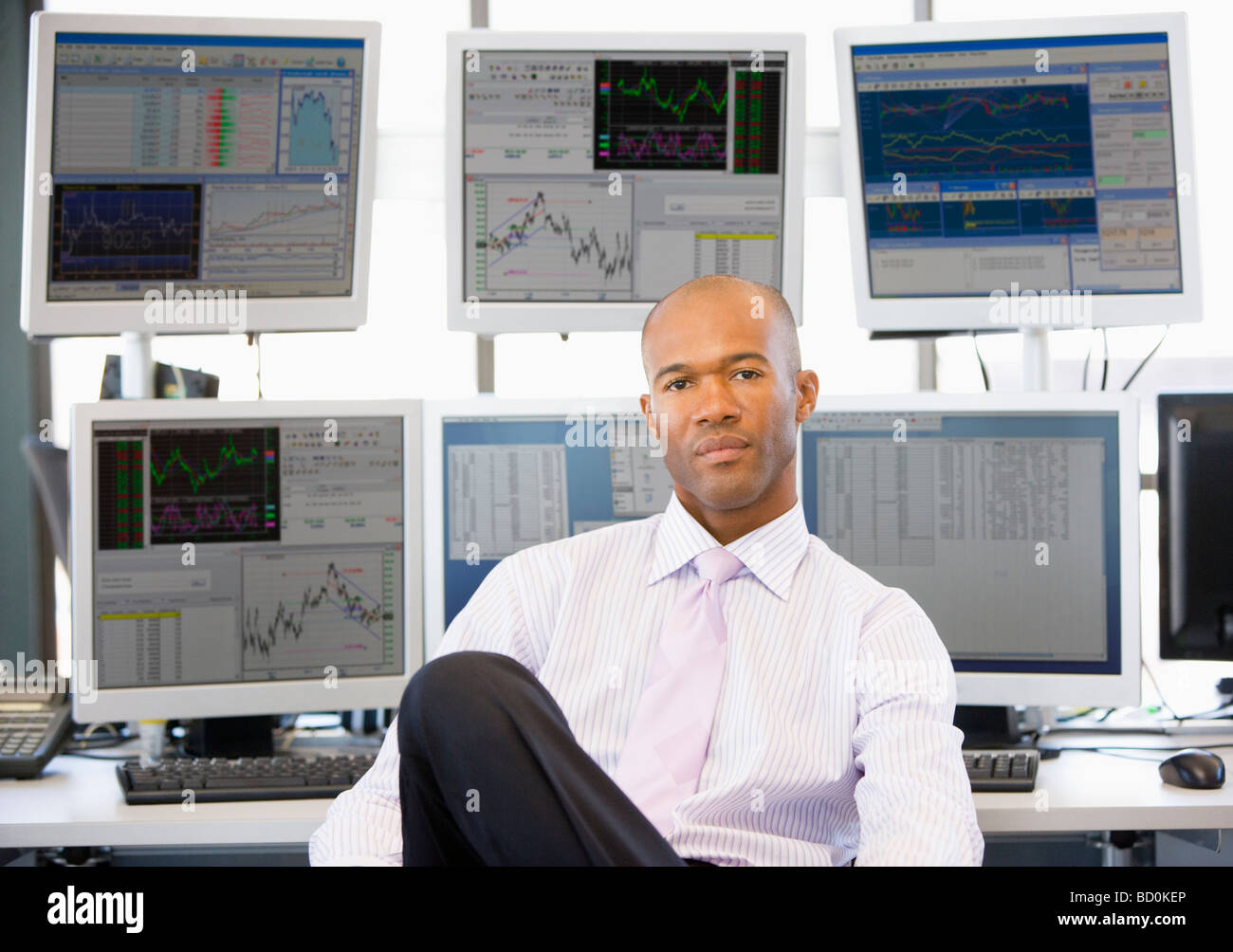 African trader studying stock hi-res stock photography and images - Alamy