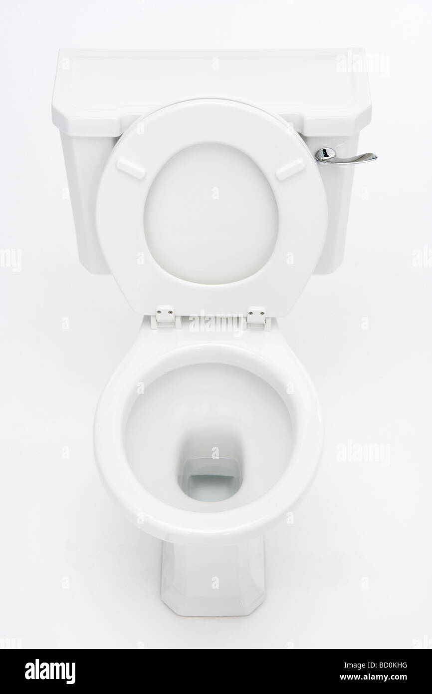 Overhead View Of Toilet Stock Photo - Alamy