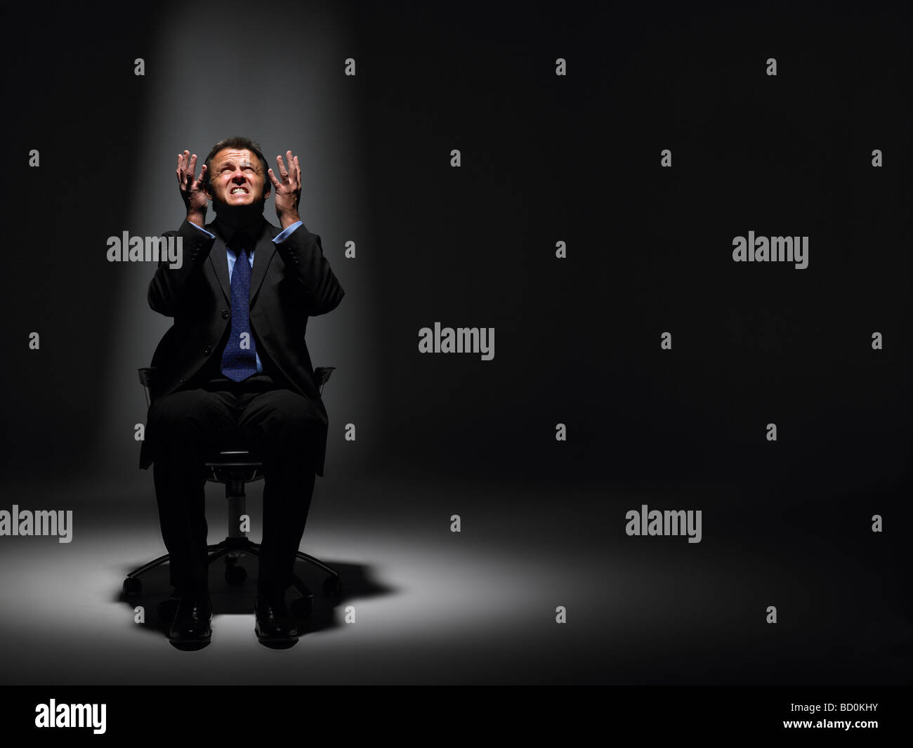 Spotlight chair man hi-res stock photography and images - Alamy