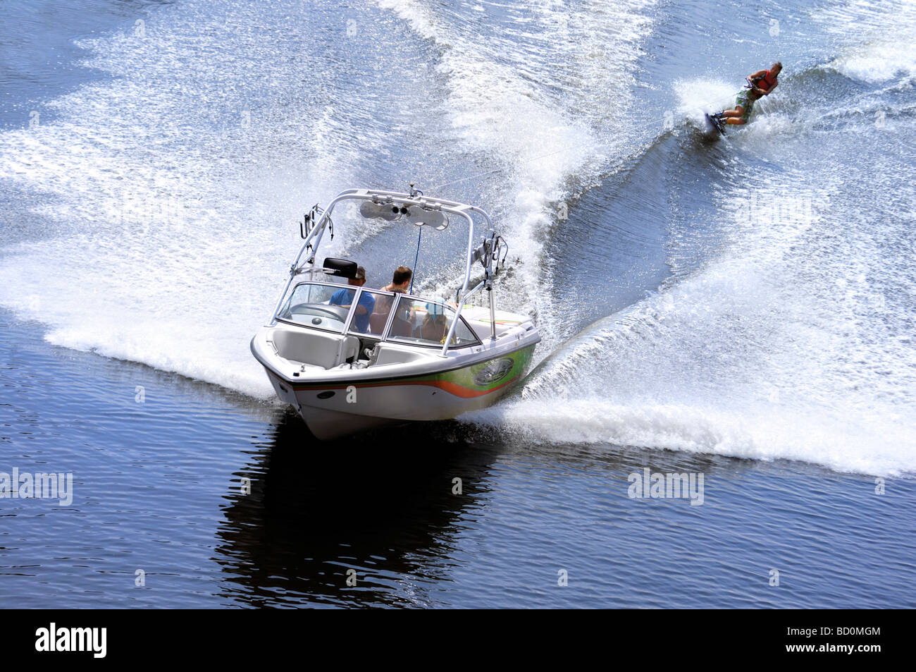 Girl wake boarding hi-res stock photography and images - Alamy