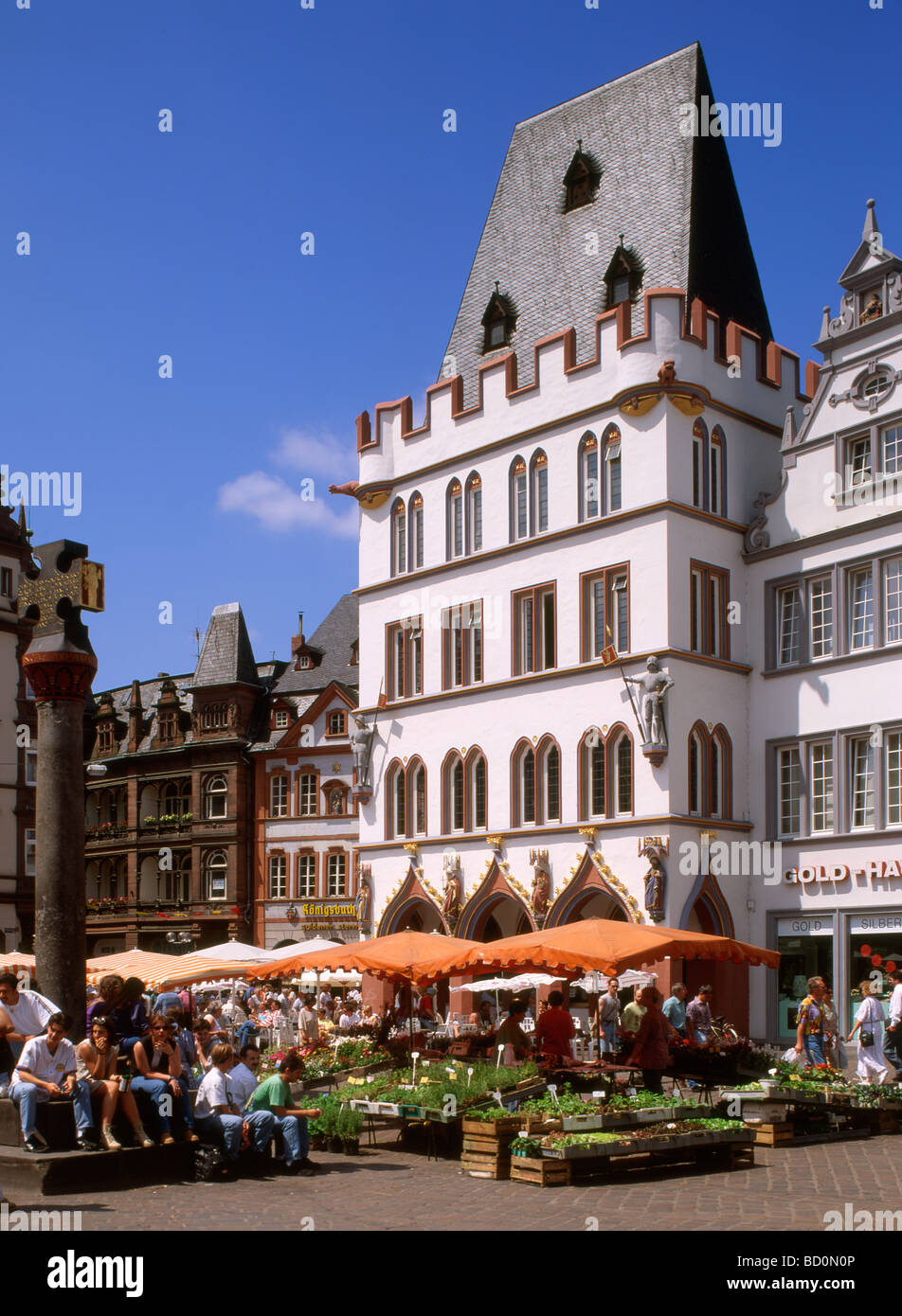 Germany Trier main square Stock Photo - Alamy