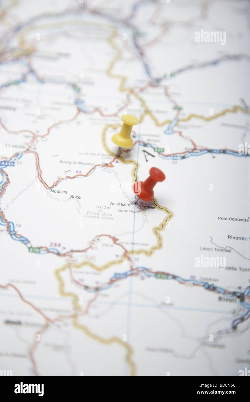 Map marking hi-res stock photography and images - Alamy