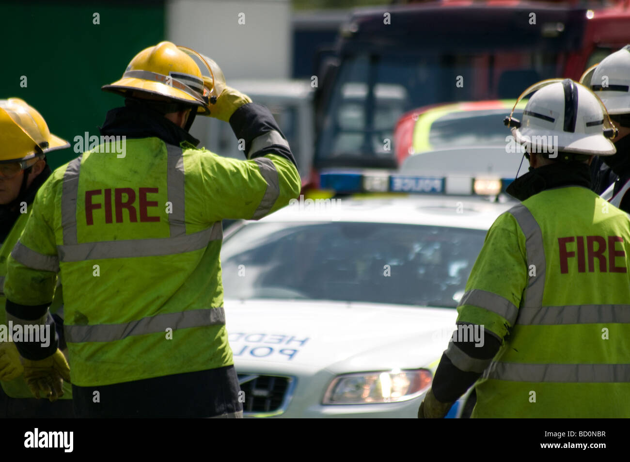 Police at fire scene hi-res stock photography and images - Alamy