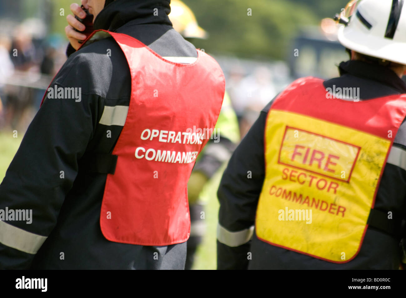 An operations comander and a Sector comander control a situation Stock ...