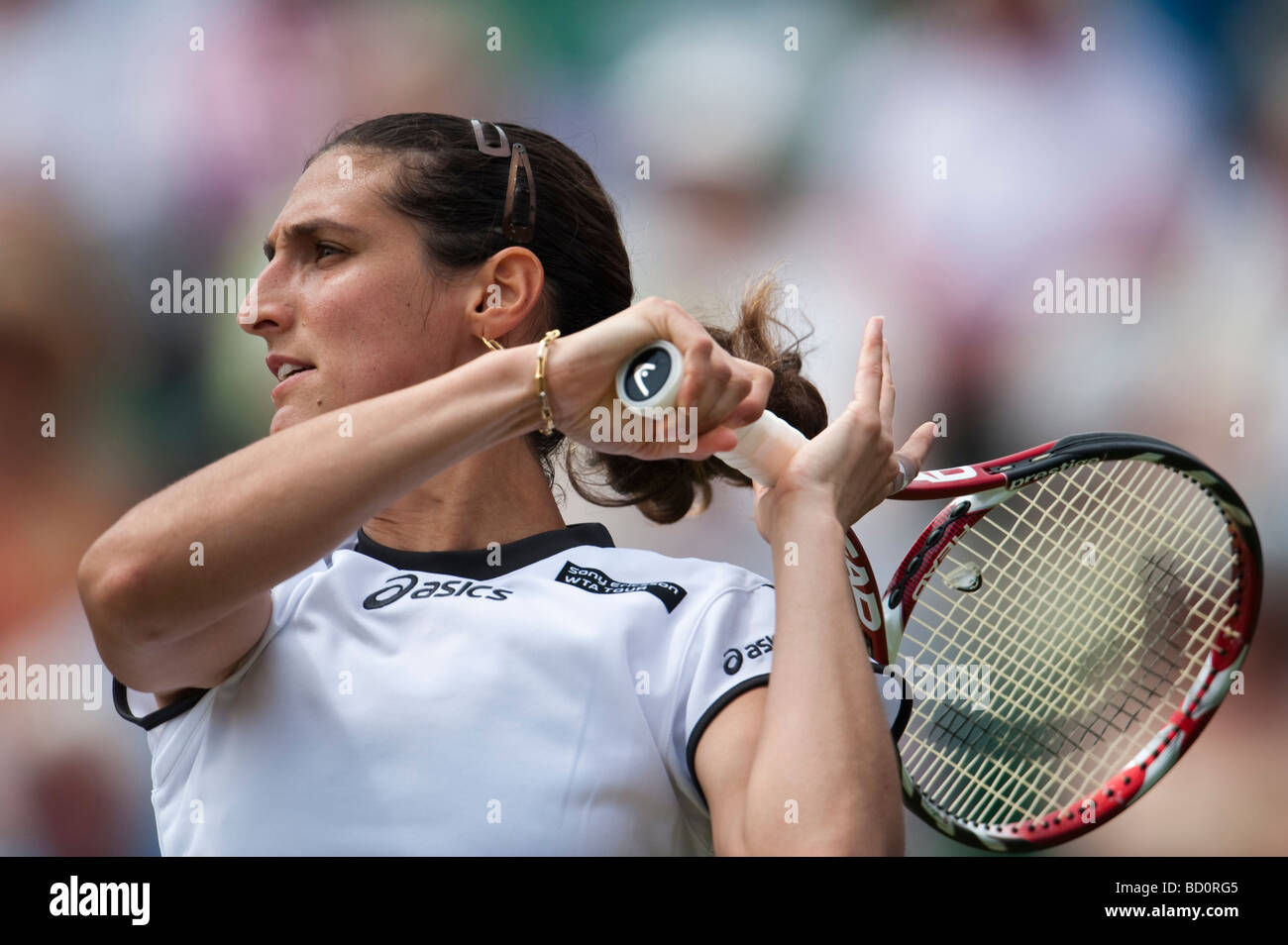 Virginie Razzano in action Stock Photo - Alamy