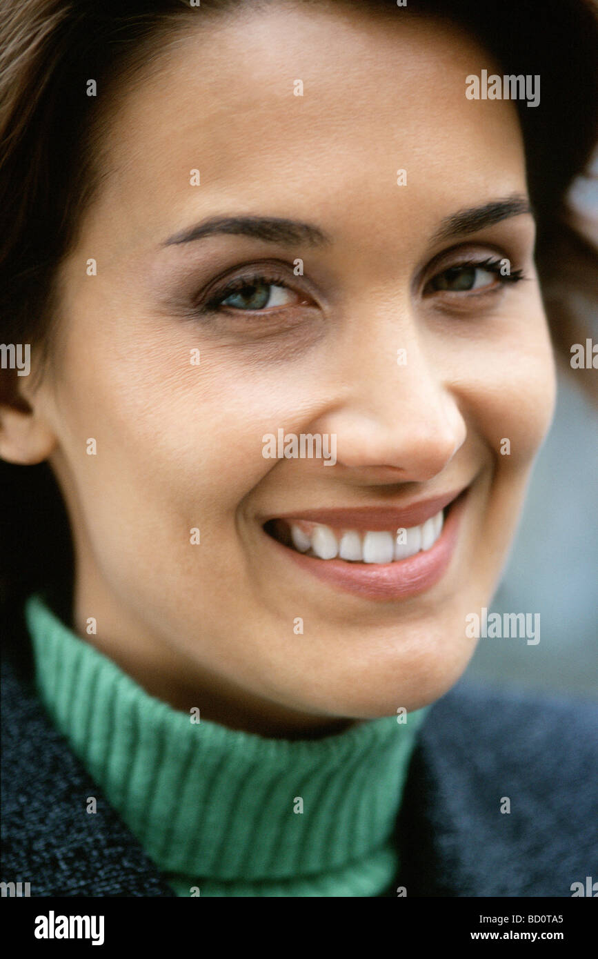 Smiling smile smiles headshot head shot portrait hi-res stock ...