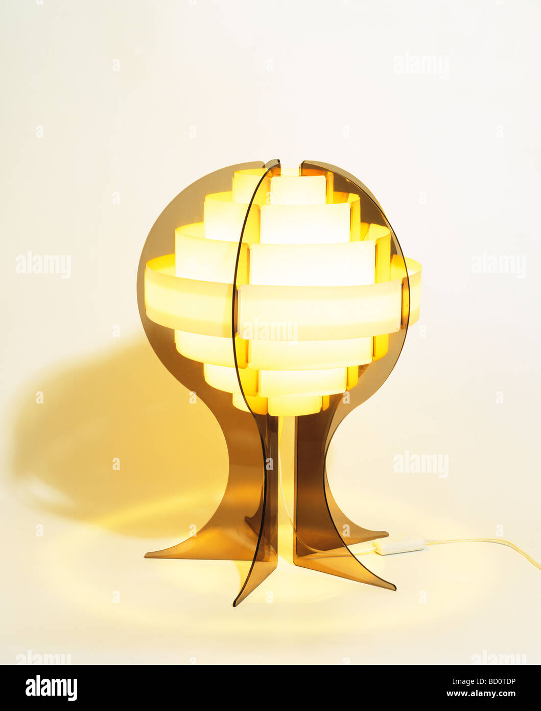 retro funky light on white background Stock Photo - Alamy