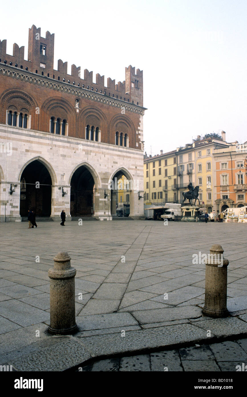 The Town Hall in Piazza Cavalli Piacenza Italy Stock Photo - Alamy