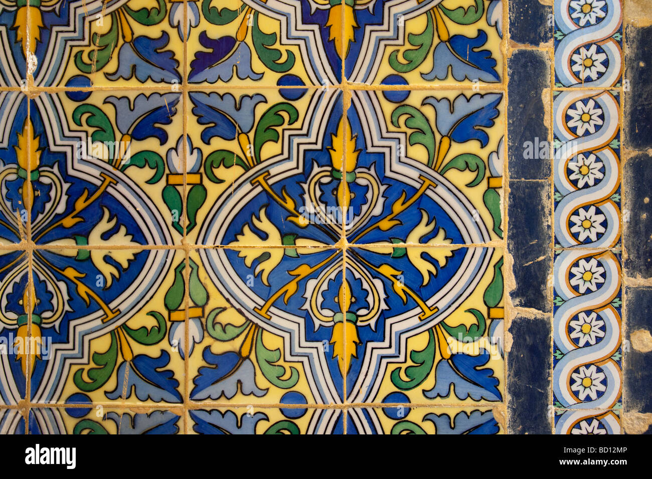 Seville alcazar ceramic tiles hi-res stock photography and images - Alamy