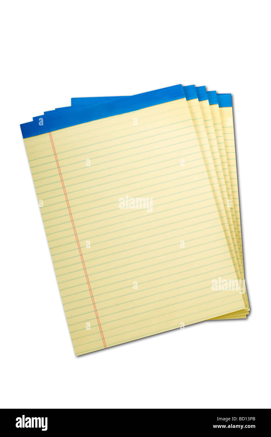 Legal pad Cut Out Stock Images & Pictures - Alamy