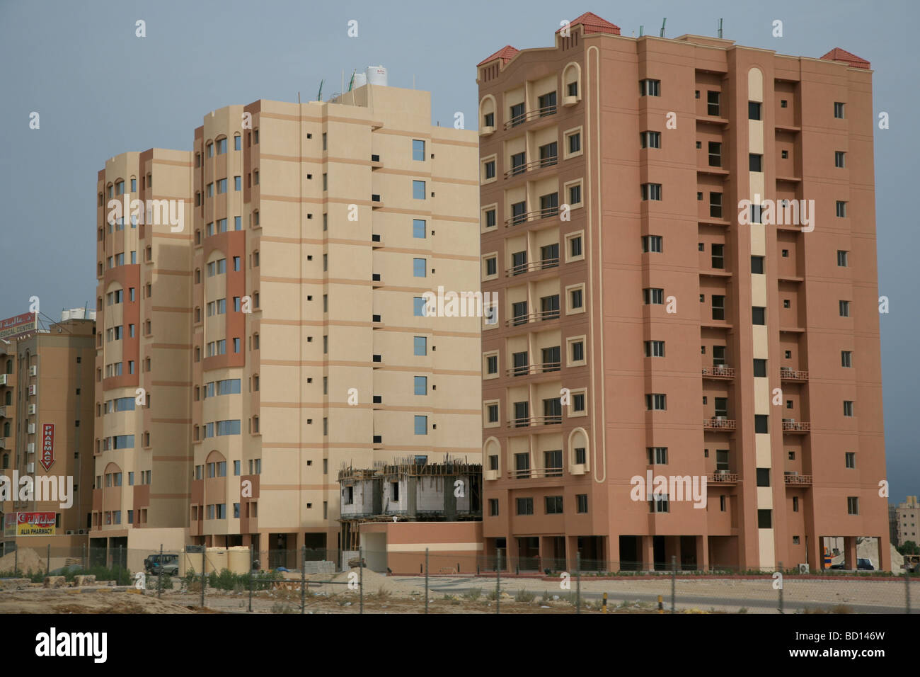 Kuwait City streetscene new buildings Stock Photo - Alamy