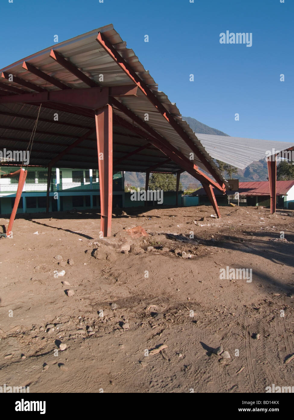 Collapsed building in Solola Guatemala Stock Photo - Alamy