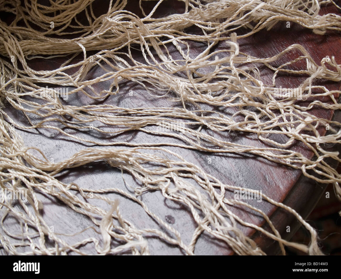 Jewish ritual objects Tallis or prayer shawl in museum in historic ...