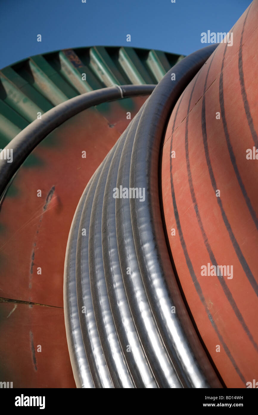 Electricity Power Cable Reel Roll Rolls KUWAIT Stock Photo - Alamy