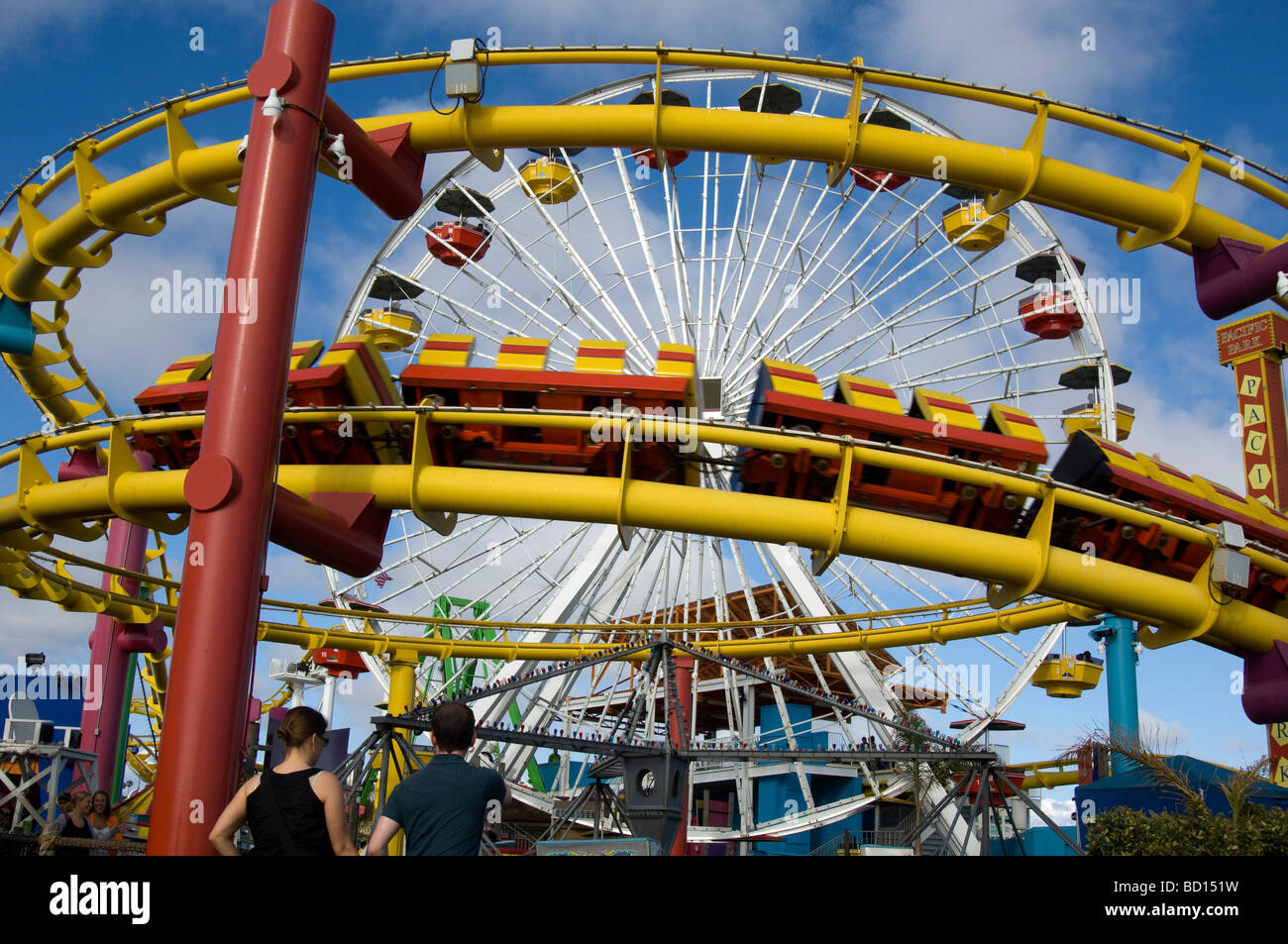 Amusement Park Rides Stock Photo - Alamy