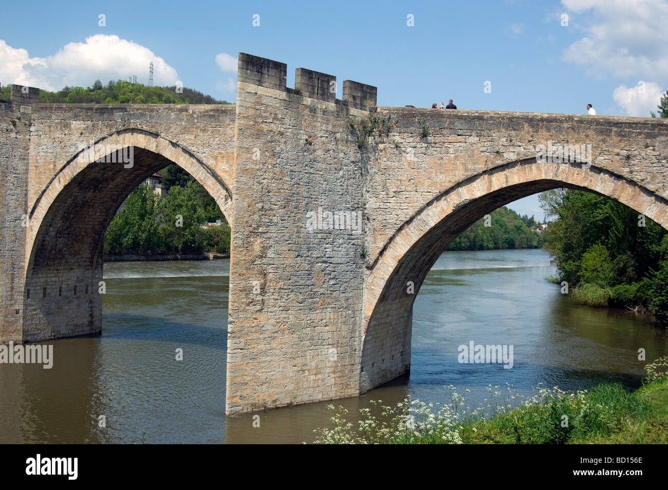 The Valentre Bridge in France Stock Photo - Alamy