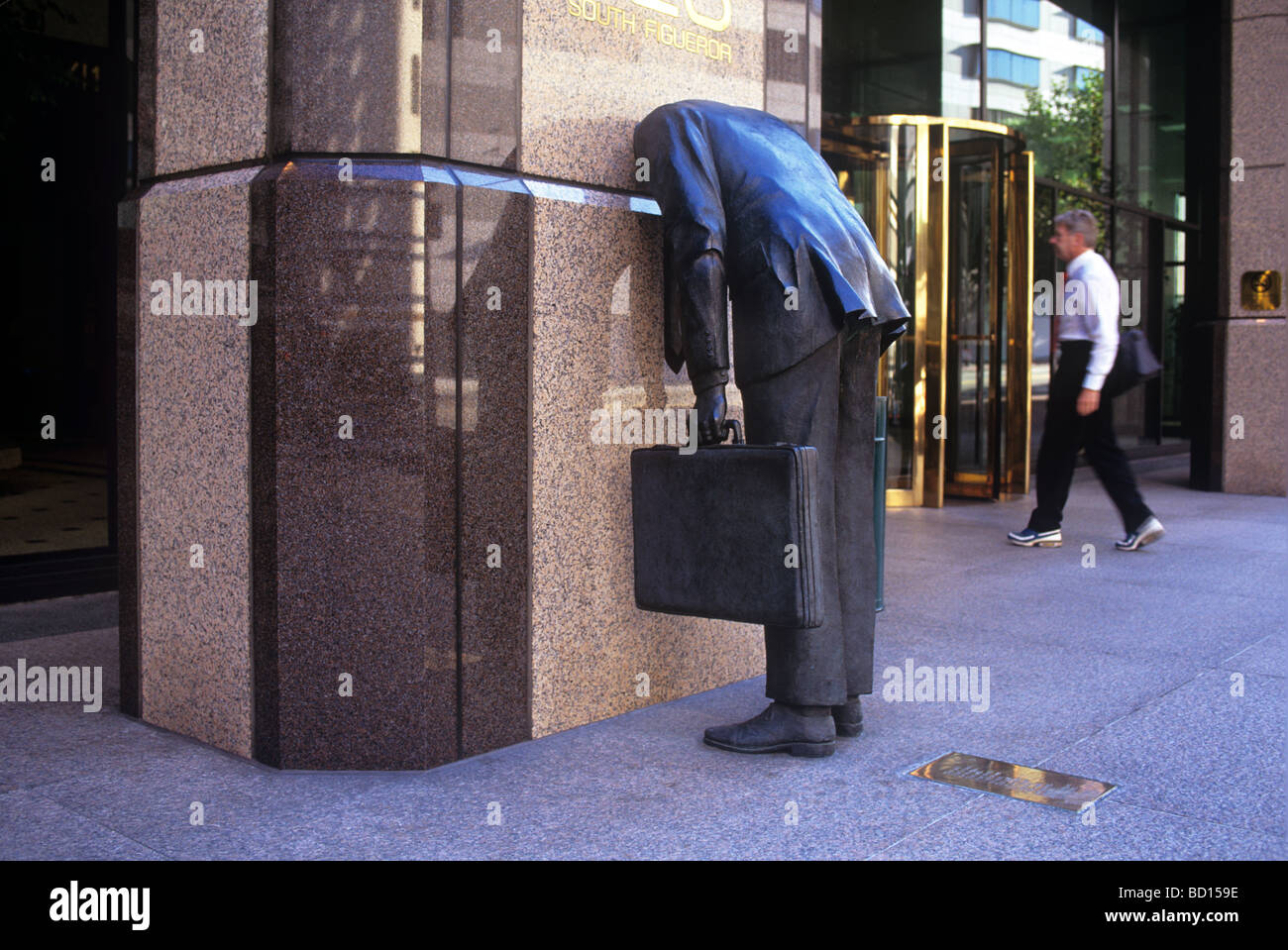 Sculpture of business man titled Corporate Head by artist Terry Allen ...