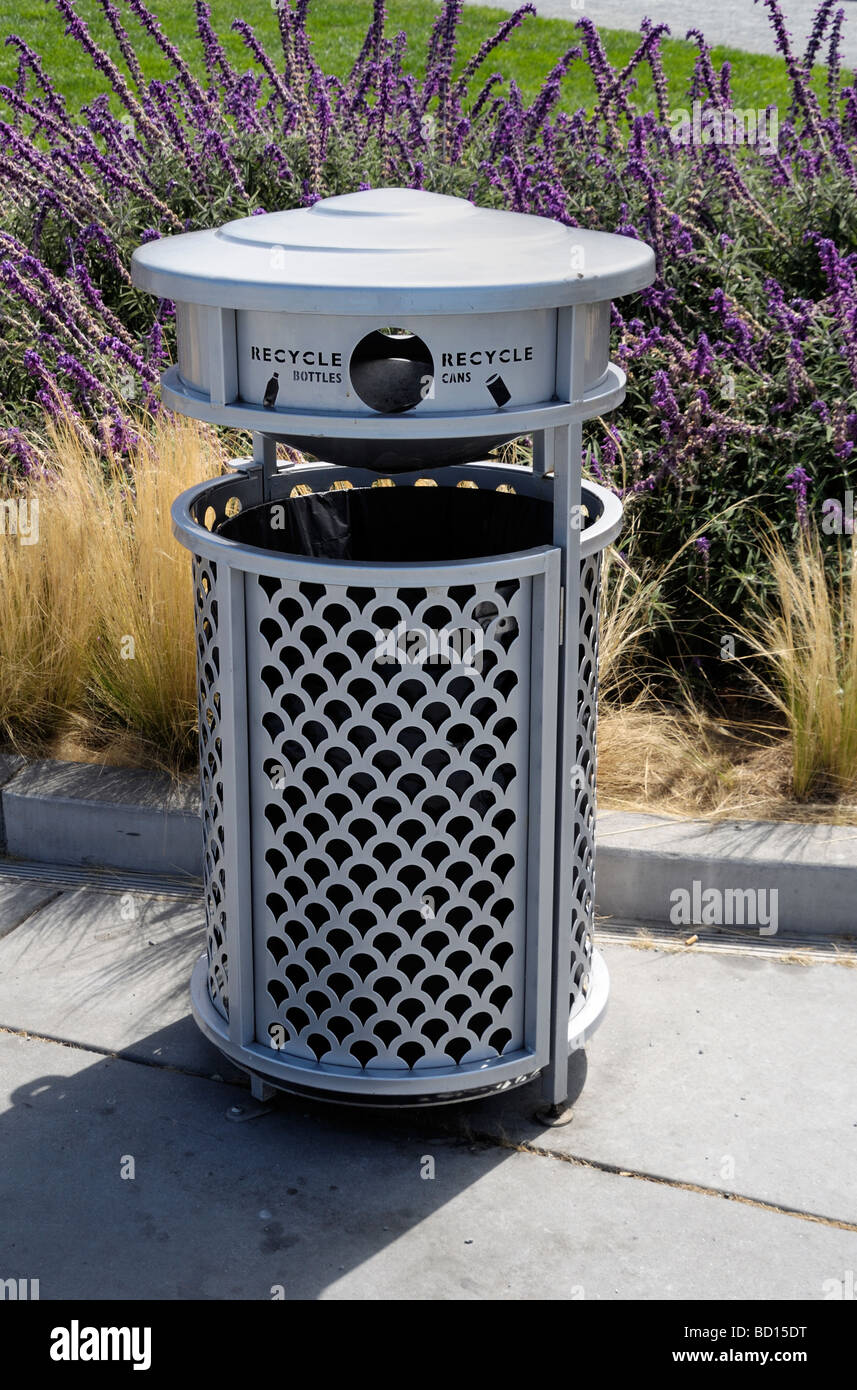 a public recycling bin Stock Photo - Alamy