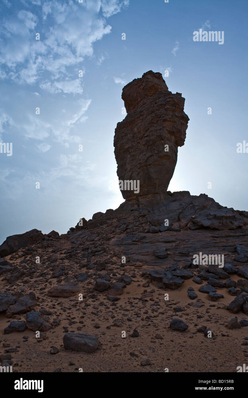 Libya Sahara desert the Akakus rocky area Stock Photo - Alamy