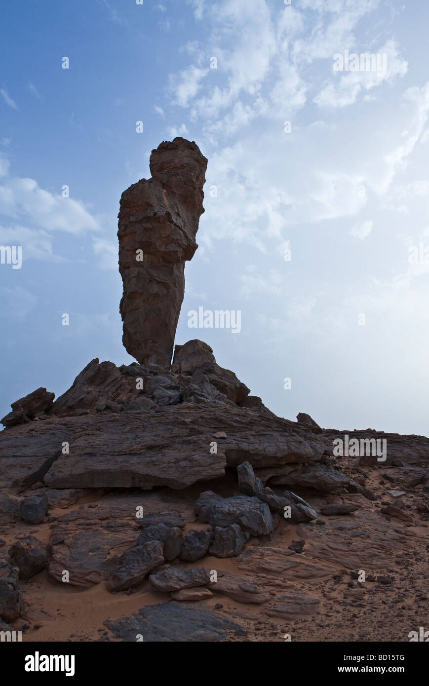 Libya Sahara desert the Akakus rocky area Stock Photo - Alamy