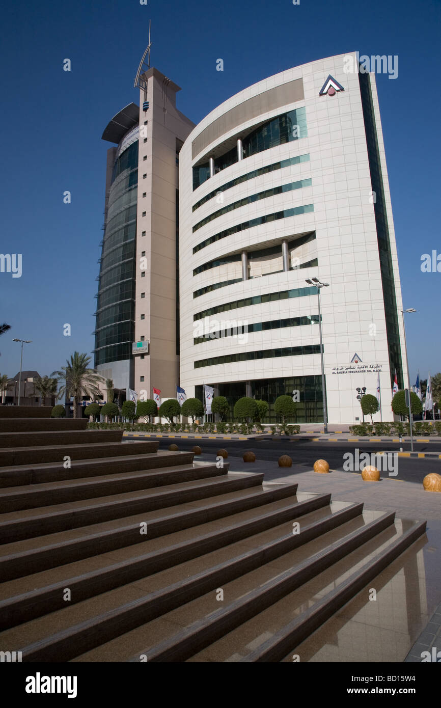 Modern new building construction kuwait city Stock Photo - Alamy