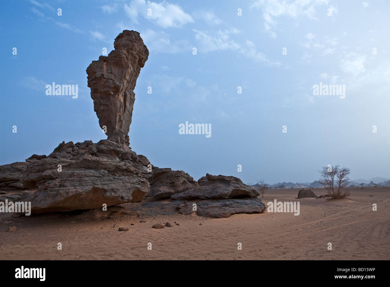 Libya Sahara desert the Akakus rocky area Stock Photo - Alamy