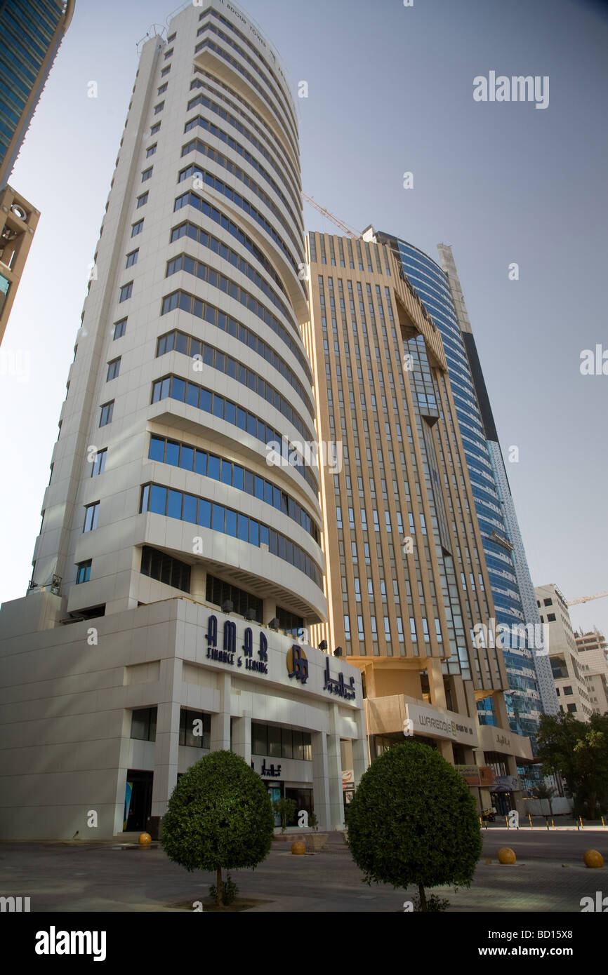 High Rise Modern Buildings Kuwait City Centre Stock Photo - Alamy