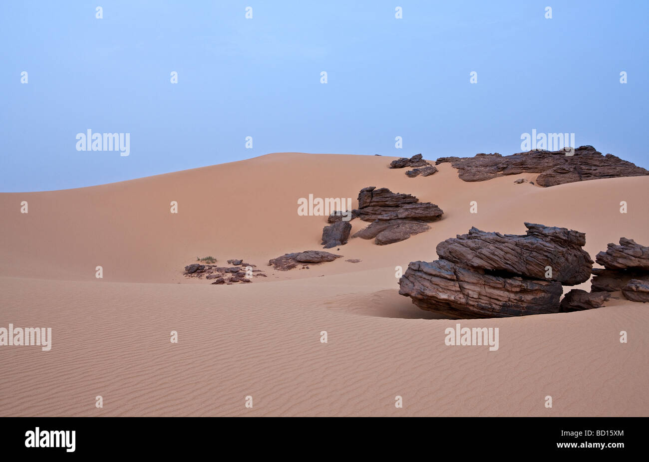 Libya Sahara desert the Akakus rocky area Stock Photo - Alamy