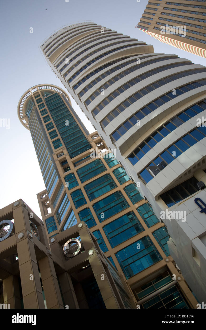 High Rise Modern Buildings Kuwait City Centre Stock Photo - Alamy