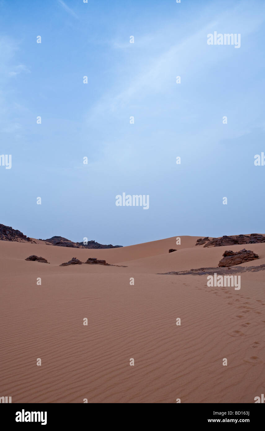 Libya Sahara desert the Akakus rocky area Stock Photo - Alamy
