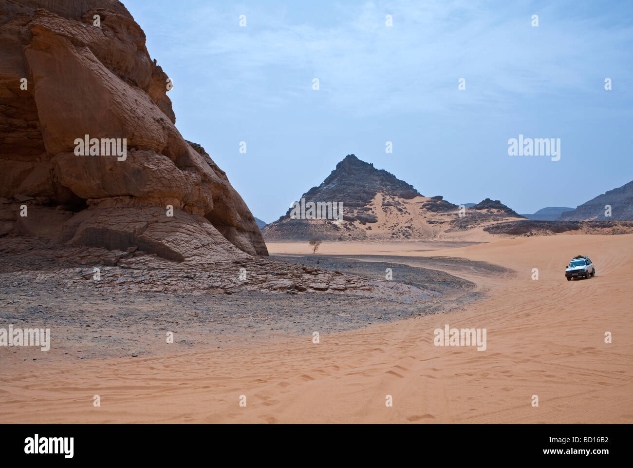Libya Sahara desert the Akakus rocky area Stock Photo - Alamy