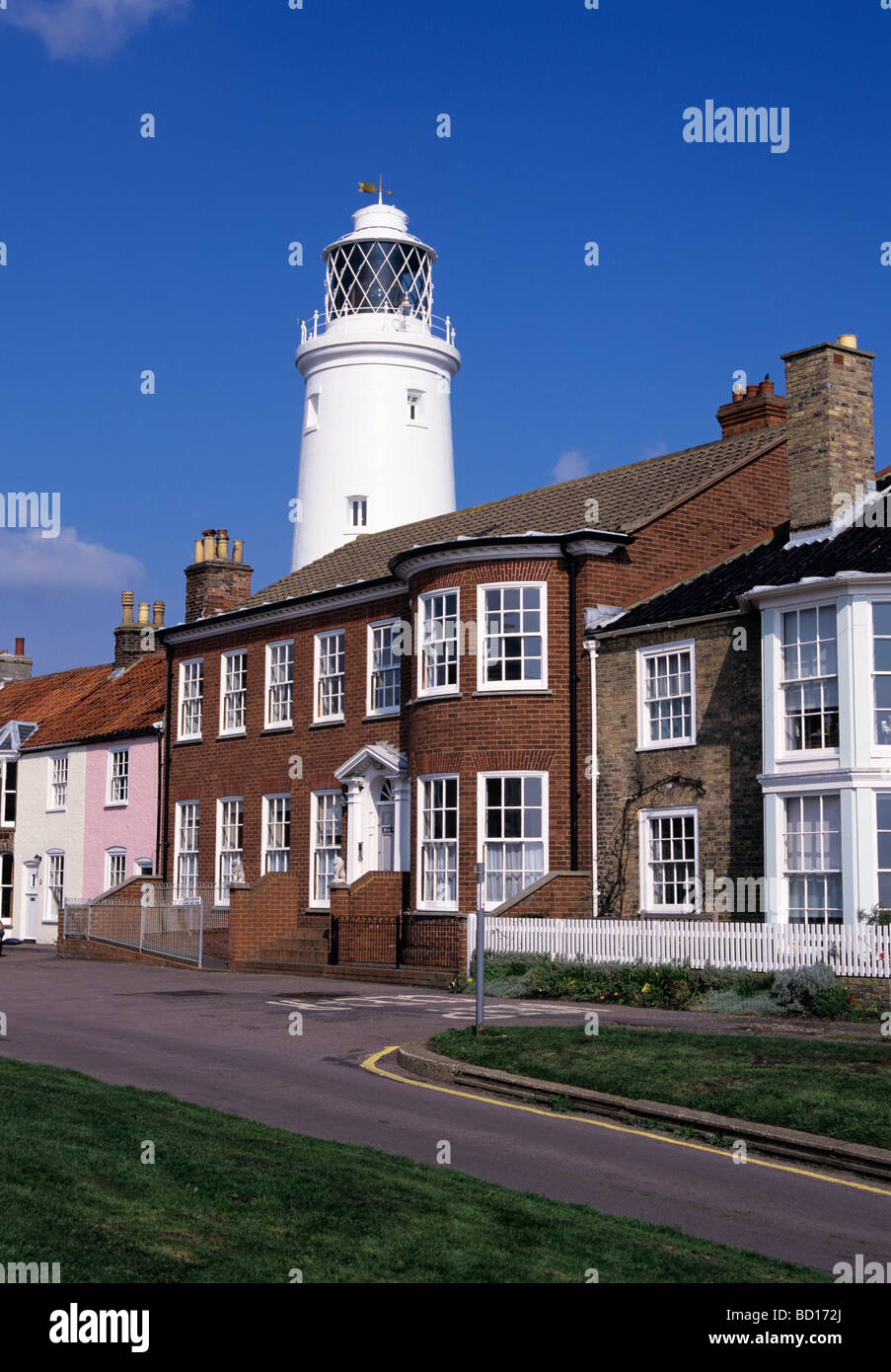 Southwold Lighthouse viewed from St James Green Stock Photo - Alamy