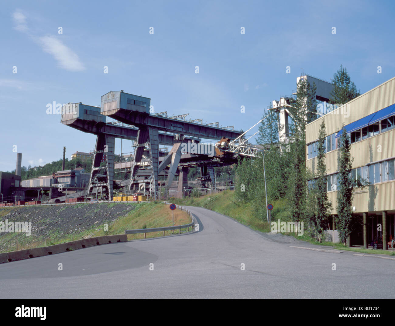 Massive mobile steel structures, forming part of LKAB's iron ore ...