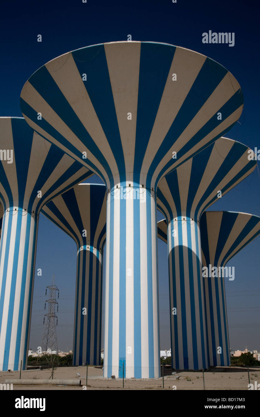Kuwait City Water Towers Stock Photo - Alamy