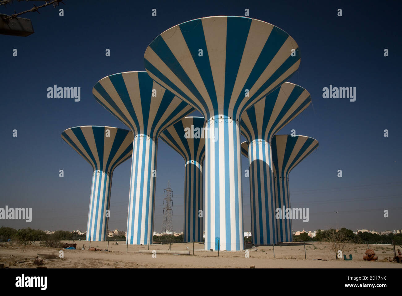 Kuwait City Water Towers Stock Photo - Alamy