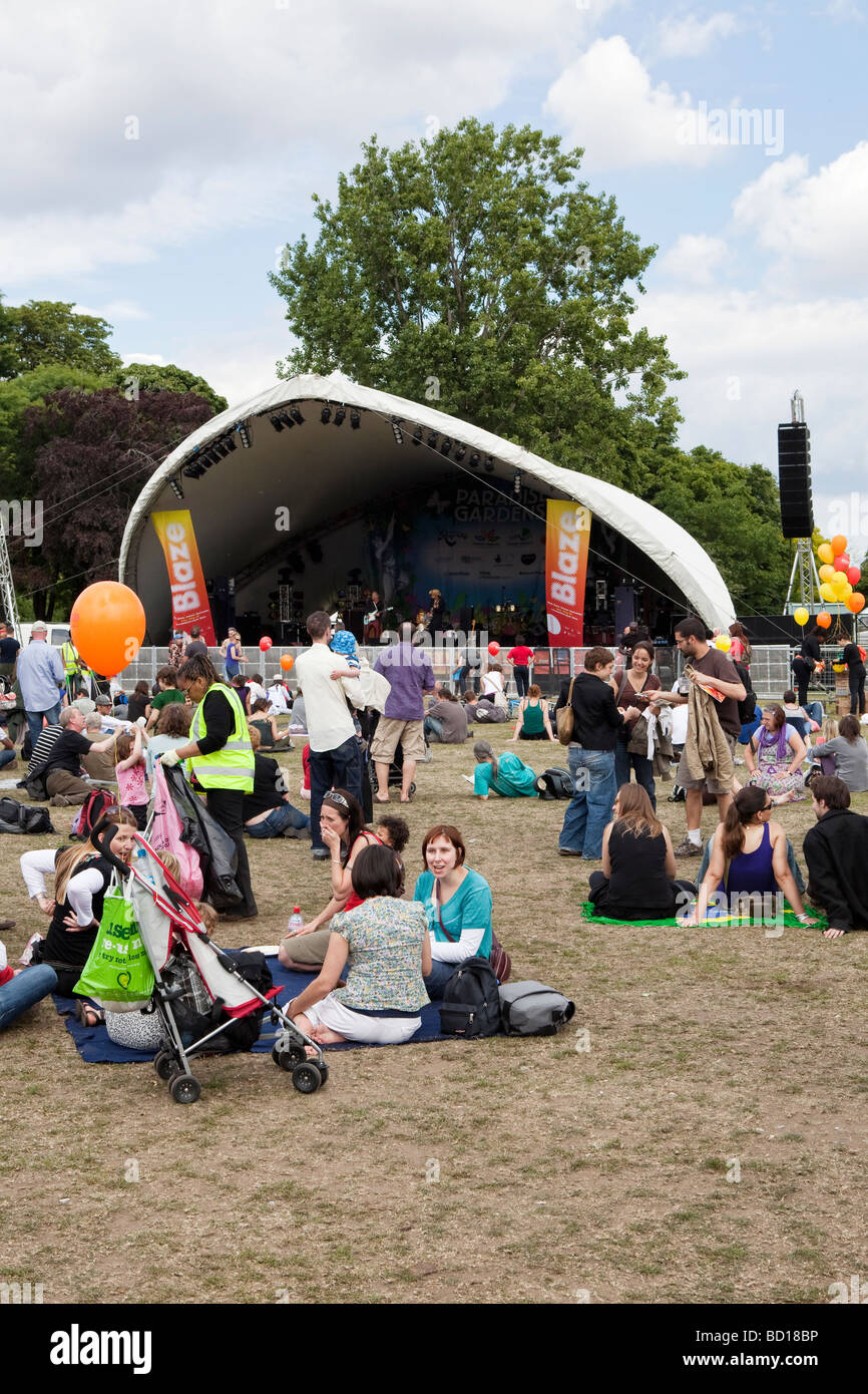 Paradise Gardens Outdoor Festival in Hackney, East London, United ...