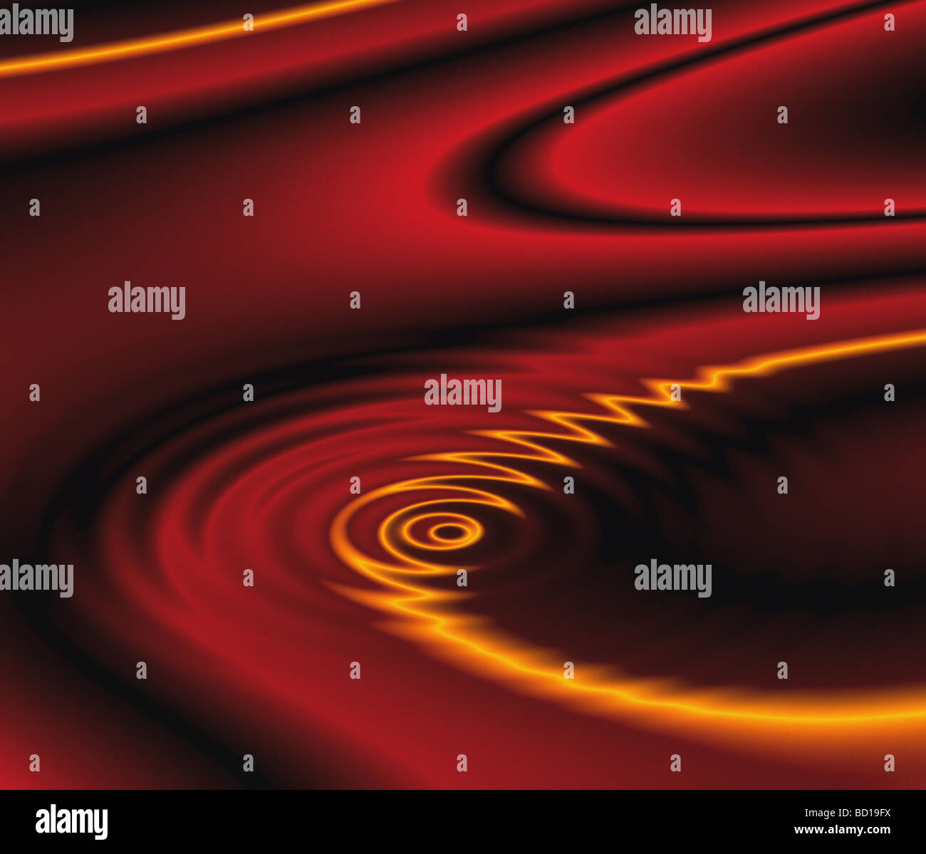 Ripple in red liquid Stock Photo - Alamy