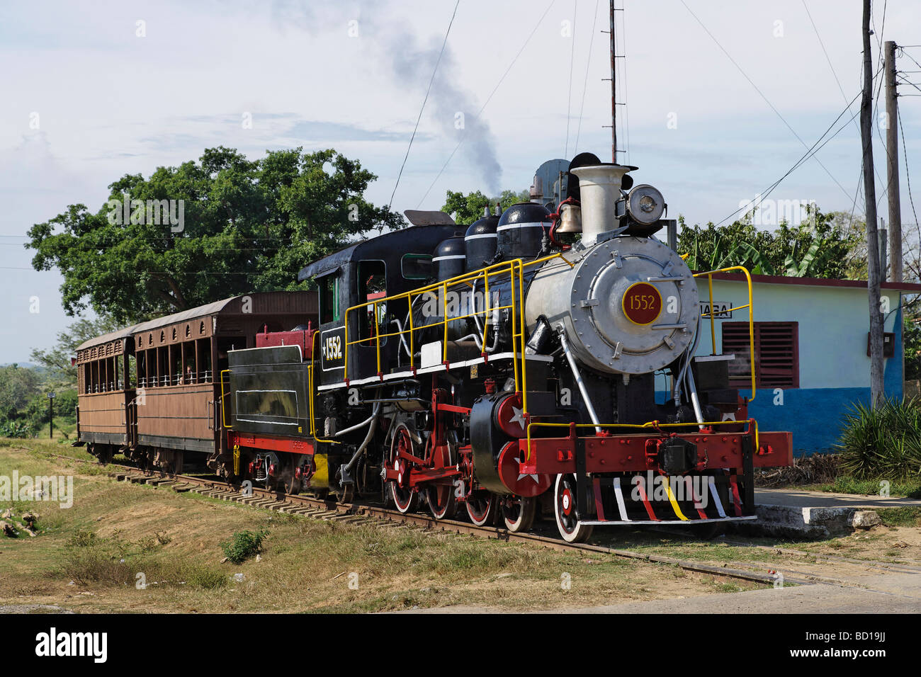 Steam locomotive Valle de los Ingenios Trinidad Sancti Spiritus Cuba ...