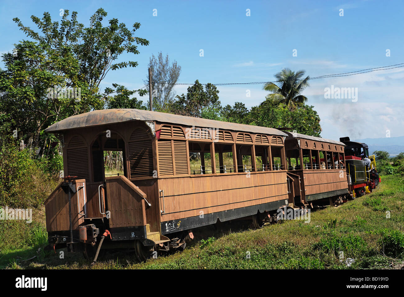 Steam locomotive Valle de los Ingenios Trinidad Sancti Spiritus Cuba ...
