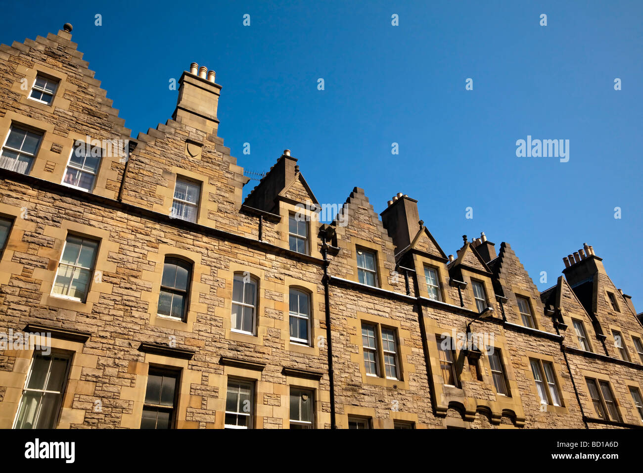 Rooftops of Reformation-era buildings, Old City, Edinburgh Stock Photo ...